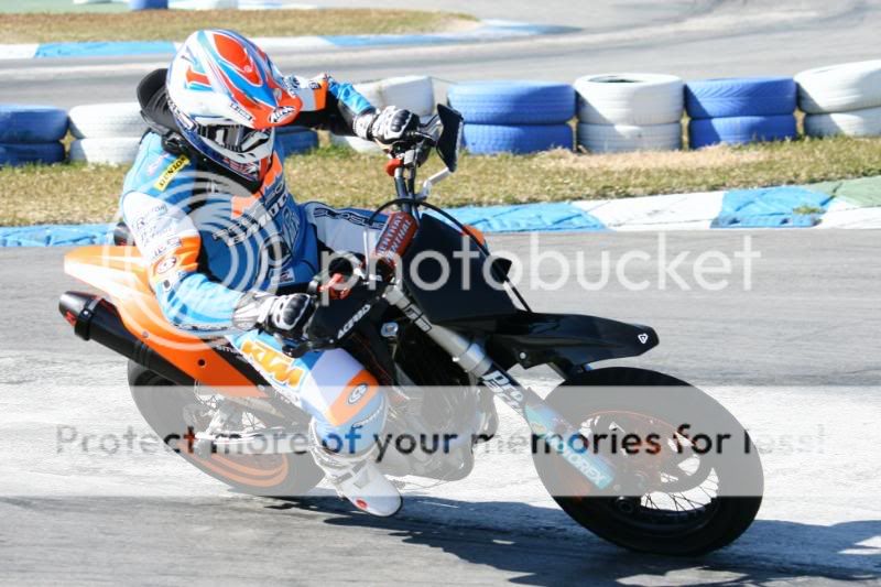 KTM with orange and black wheels | SuperMoto Junkie